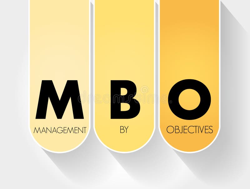 Mbo Management by Objectives Concept with Big Word or Text and Team ...