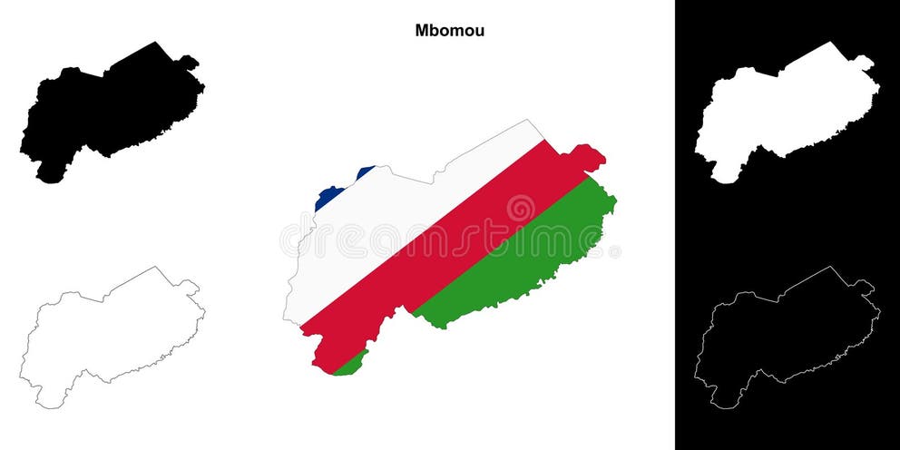 Mbomou outline map stock vector. Illustration of tourism - 356540988