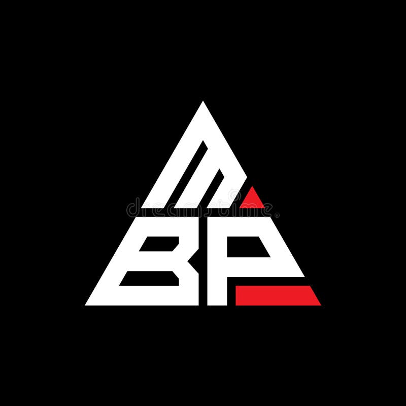 MBP Triangle Letter Logo Design with Triangle Shape. MBP Triangle Logo ...
