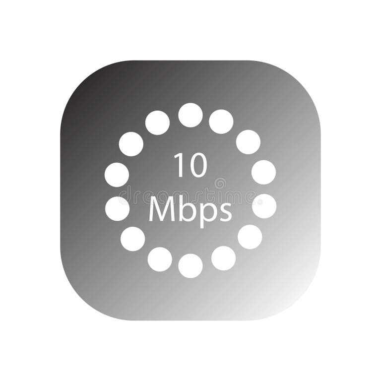 Mbps Speedometer Icon Vector Stock Vector - Illustration of display ...