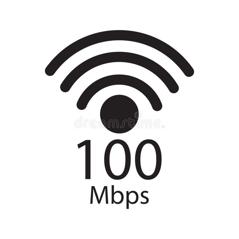 Mbps Speedometer Icon Vector Stock Vector - Illustration of computer ...