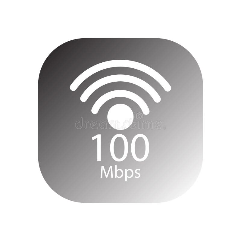 Mbps Speedometer Icon Vector Stock Vector - Illustration of digital ...