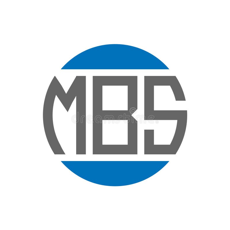 MBS Letter Logo Design on White Background. MBS Creative Initials ...