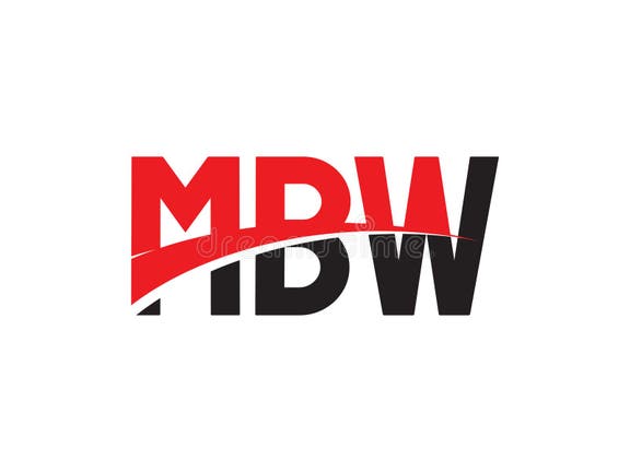 MBW Letter Initial Logo Design Stock Vector - Illustration of company ...