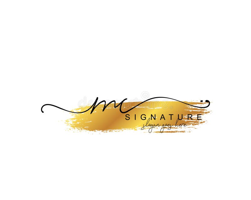 Initial MC Signature Logo Template Vector Stock Vector - Illustration ...