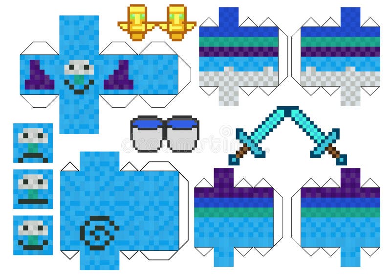 Minecraft Outline Stock Illustrations – 17 Minecraft Outline Stock ...