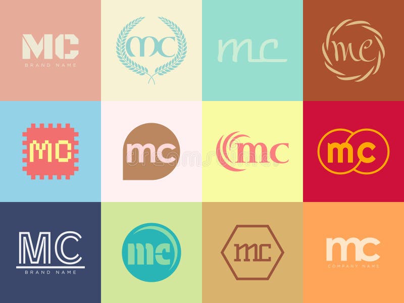MC Logo Company Template. Letter M and C Logotype Stock Vector ...