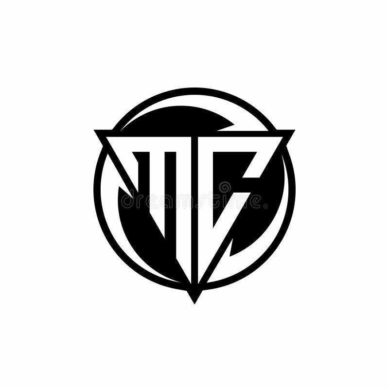 MC Logo Monogram Design Template Stock Vector - Illustration of emblem ...