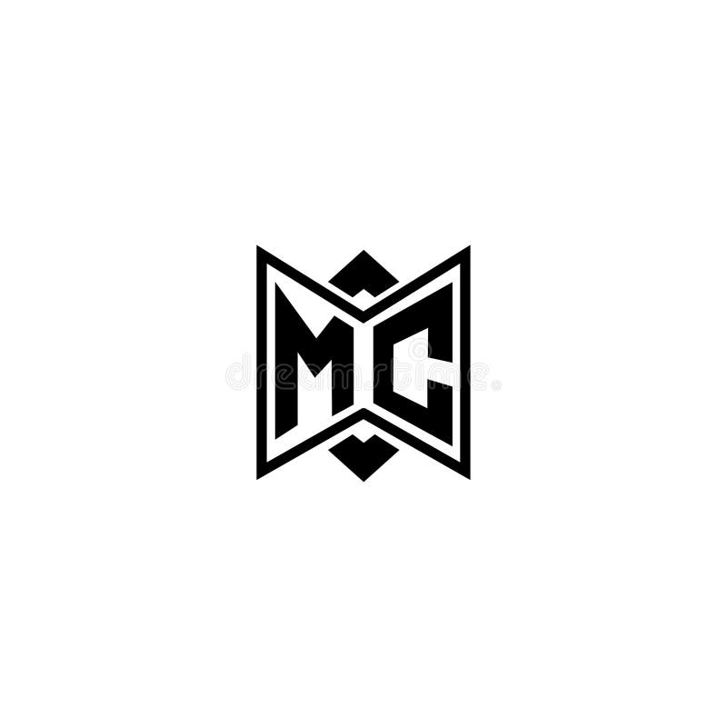 MC Logo Template Graphic Design Company Vector Illustration Stock ...
