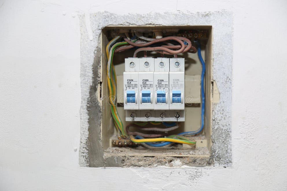 MCB (Miniature Circuit Breaker) Stock Image - Image of glass, lighting ...