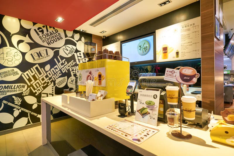 McCafe editorial image. Image of interior, mccafe, cafe - 162648965