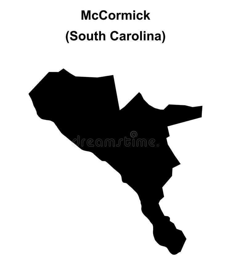 McCormick outline map stock vector. Illustration of mccormick - 361757733