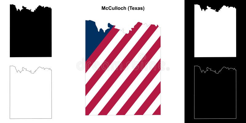 McCulloch outline map stock vector. Illustration of mcculloch - 324148016