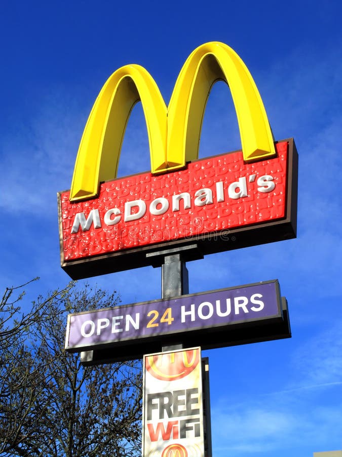 McDonald S Advertising Sign Editorial Photo - Image of trademark ...