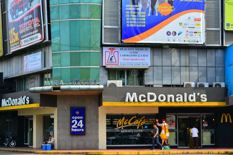 McDonald`s Facade in Cebu, Philippines Editorial Photography - Image of ...