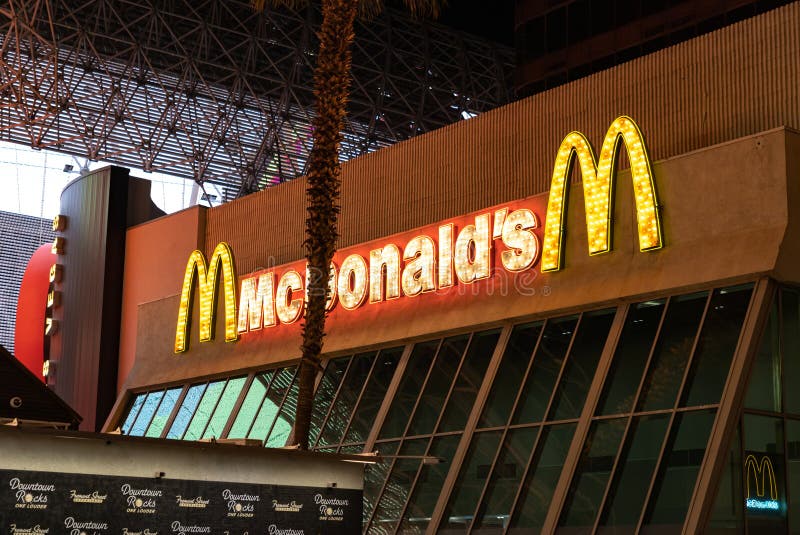 McDonald s Neon Sign editorial image. Image of united - 272874500