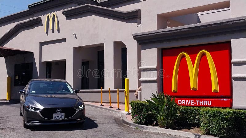 McDonald S Restaurant Drive Thru Window Editorial Image - Image of junk ...
