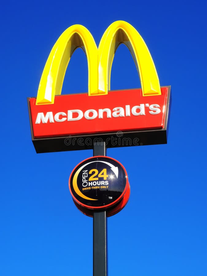 McDonald s sign editorial stock photo. Image of signage - 20742613