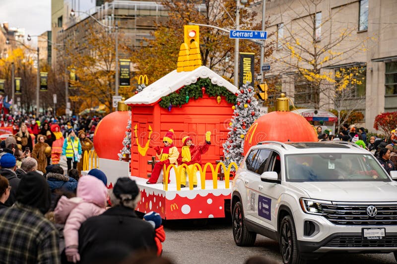 McDonalds Parade Float in Santa Claus Parade Toronto. Editorial Stock ...