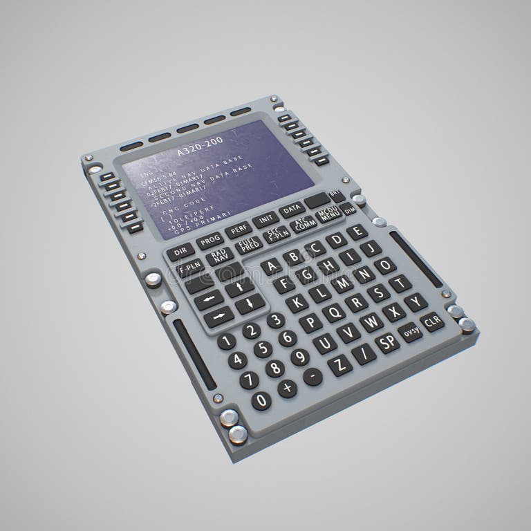 MCDU panel editorial stock image. Illustration of button - 184241694