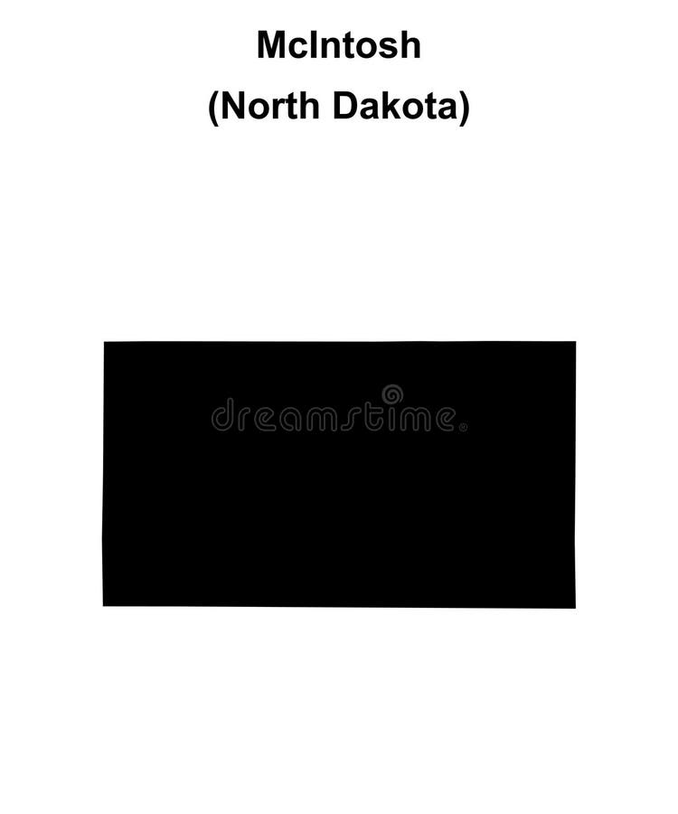 McIntosh outline map stock vector. Illustration of contour - 361724654