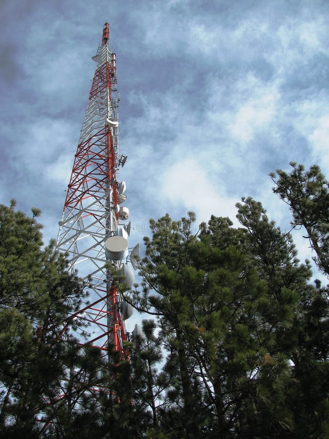 Tower stock photo. Image of white, tower, mountain, clouds - 29958324