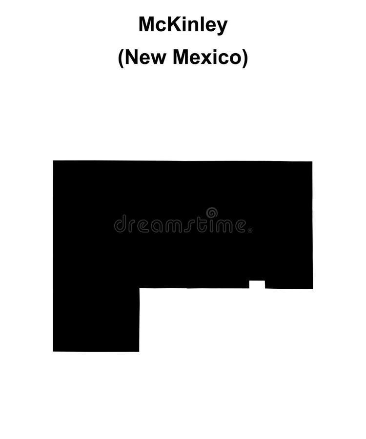 McKinley outline map stock vector. Illustration of isolated - 361727336