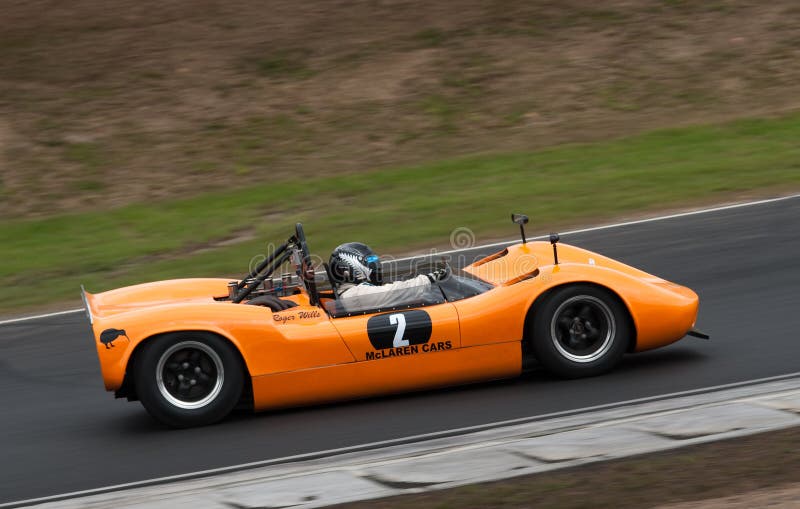 McLaren Can-am Racing Car at Speed Editorial Photography - Image of ...
