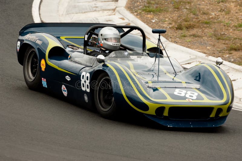 McLaren Can-am Racing Car at Speed Editorial Photography - Image of ...