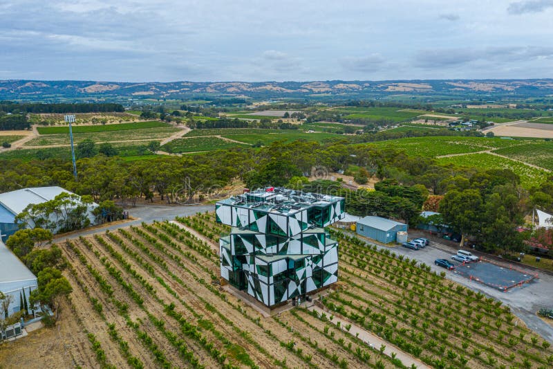 D Arenberg Cube Situated at a Vineyard at Mclaren Vale, Australia Stock ...