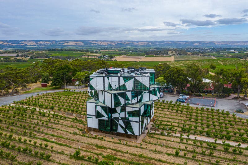 D Arenberg Cube Situated at a Vineyard at Mclaren Vale, Australia Stock ...