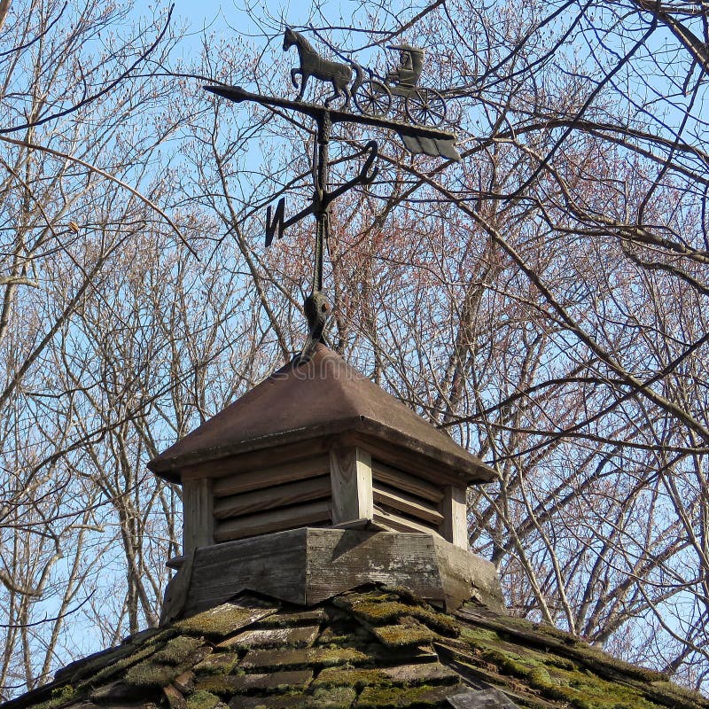 Mclean weather vane 2017 stock photo. Image of compass - 90167470