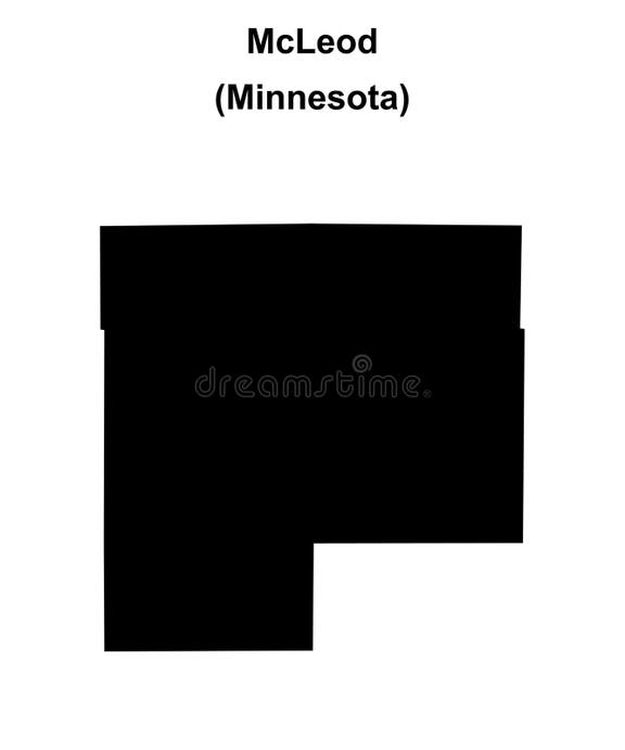 McLeod outline map stock vector. Illustration of shape - 361611370