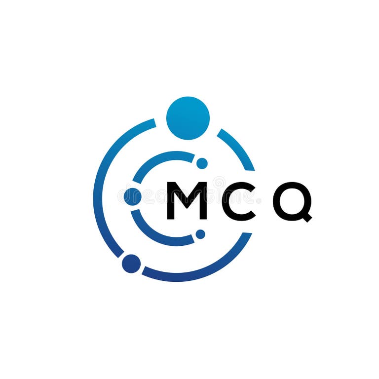 MCQ Letter Technology Logo Design on White Background. MCQ Creative ...