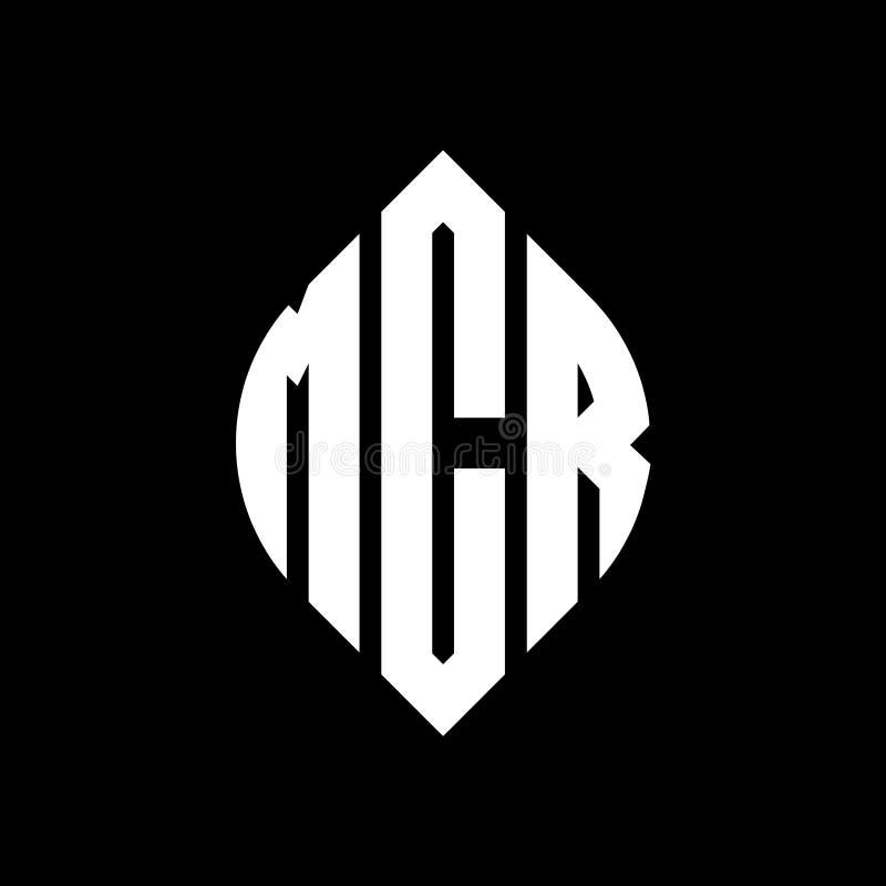 MCR Circle Letter Logo Design with Circle and Ellipse Shape. MCR ...