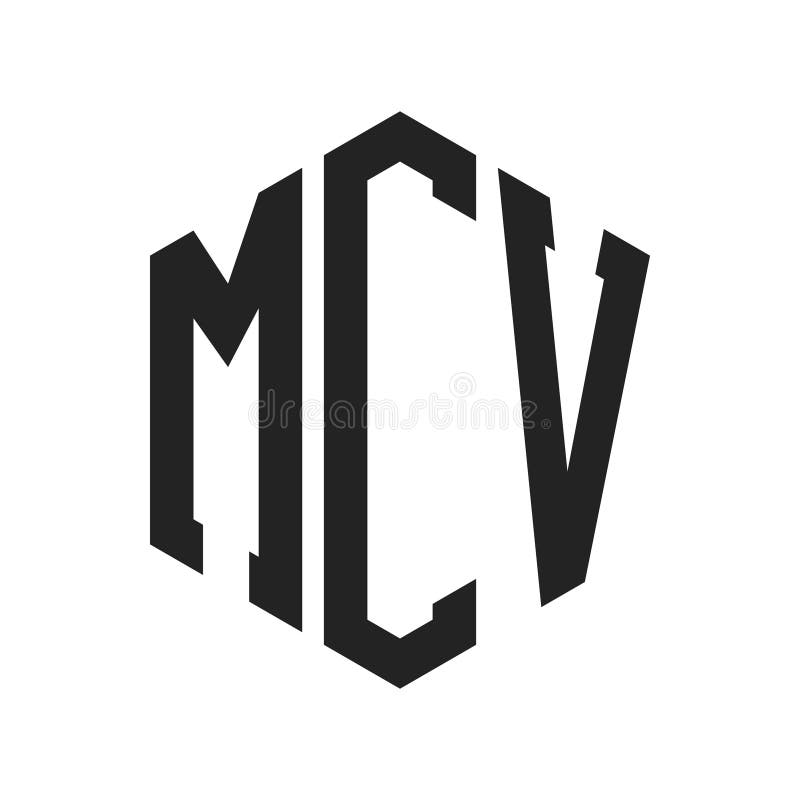 MCV Logo Design. Initial Letter MCV Monogram Logo Using Hexagon Shape ...
