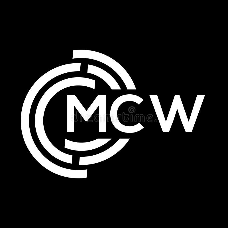 MCW Letter Logo Design. MCW Monogram Initials Letter Logo Concept Stock ...