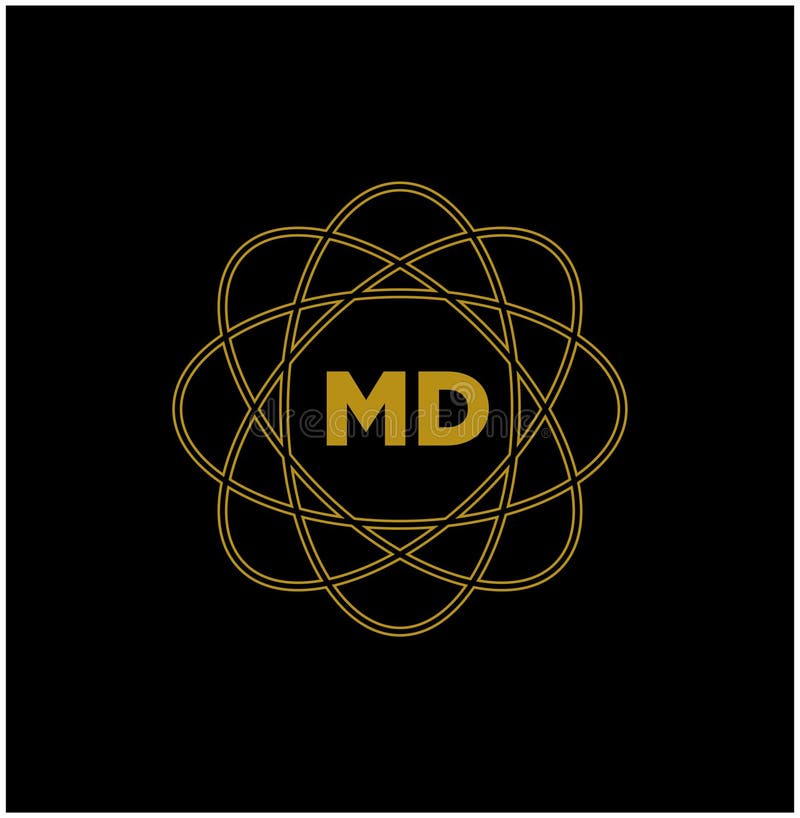 MD Company Name Initial Letters Monogram. MD Icon Stock Vector ...