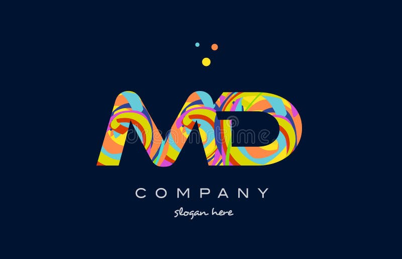 MD Logo Letter Design Template Element Stock Vector - Illustration of ... MD Logo Letter Design Template Element Stock Vector - Illustration of ...