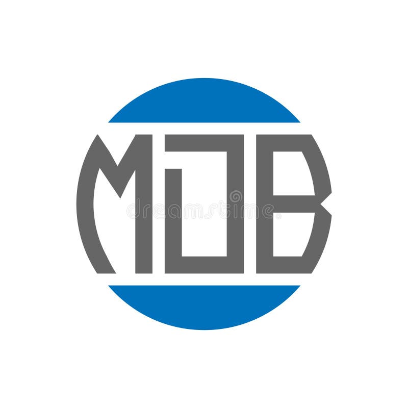 MDB Letter Logo Design on White Background. MDB Creative Initials Circle Logo Concept Stock ...