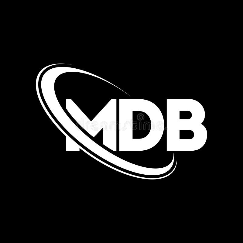 MDB Logo. MDB Letter. MDB Letter Logo Design. Initials MDB Logo Linked with Circle and Uppercase ...