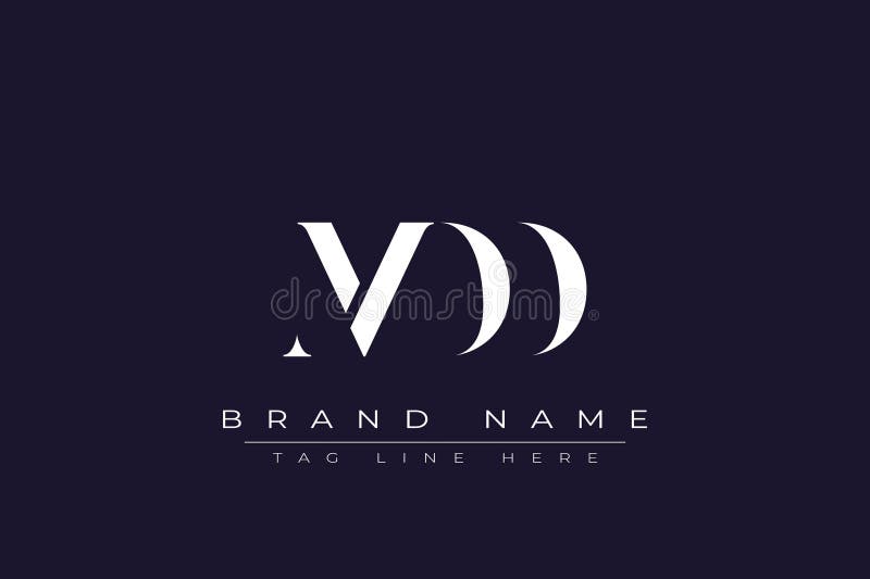 MDD Abstract Letter Logo Design Stock Vector - Illustration of concept ...