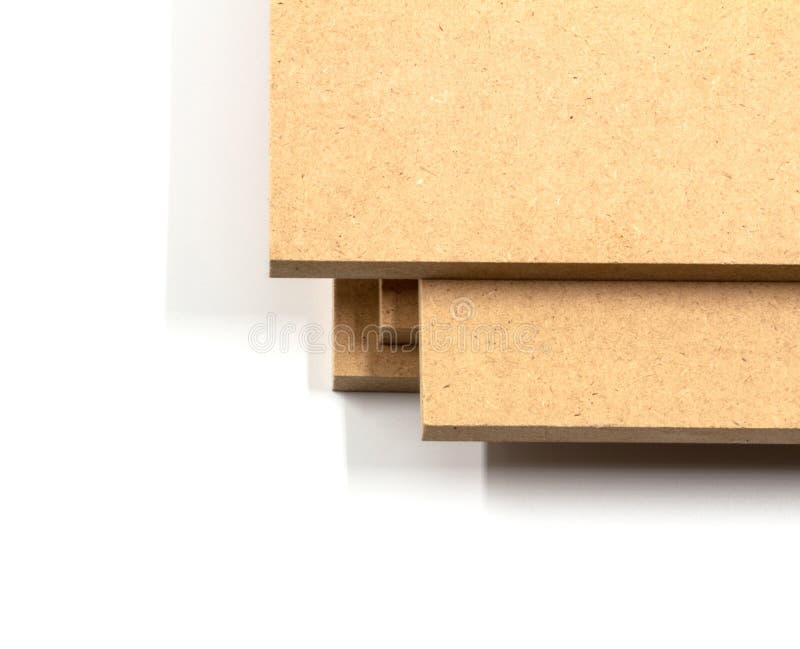MDF Boards on a White Background, Ready for Use in the Furniture ...