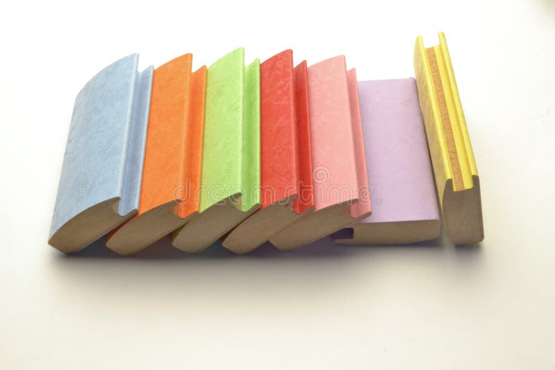 MDF Profile in Different Colors with a Texture Stock Image - Image of ...