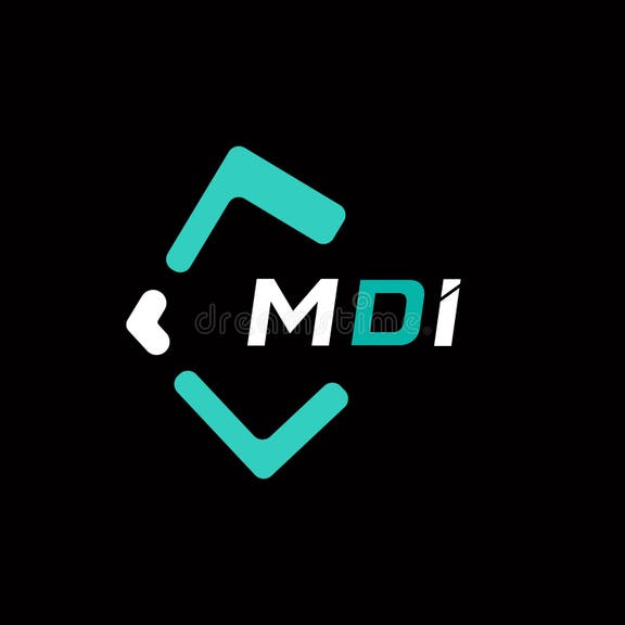 MDI Creative Minimalist Letter Logo. MDI Unique Vector Initials ...