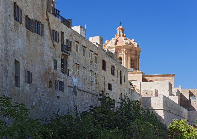 Mdina Old City Malta stock image. Image of fortifications - 103608461