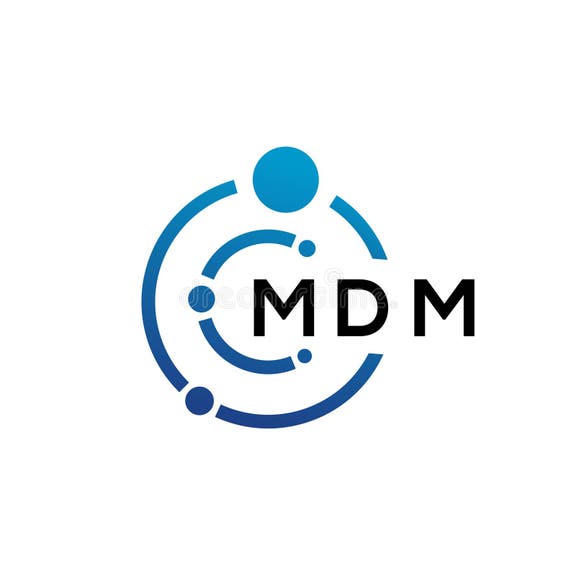MDM Letter Technology Logo Design on White Background. MDM Creative ...