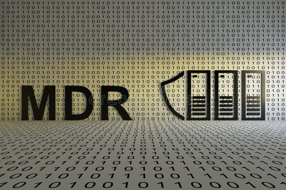 MDR Concept Text Sunlight 3D Stock Illustration - Illustration of ...