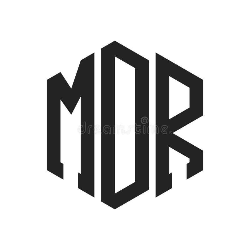 MDR Logo Design. Initial Letter MDR Monogram Logo Using Hexagon Shape ...