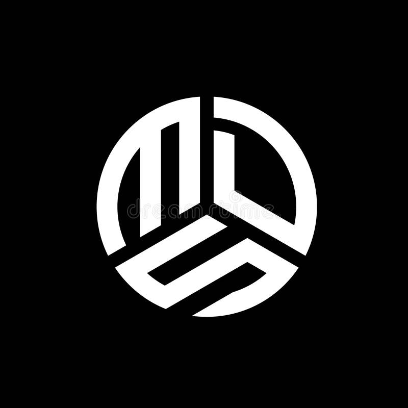 MDS Letter Logo Design on Black Background. MDS Creative Initials ...